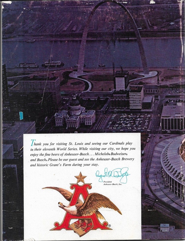 1967 World Series Program - St. Louis Cardinals Vs. Boston Red Sox | eBay