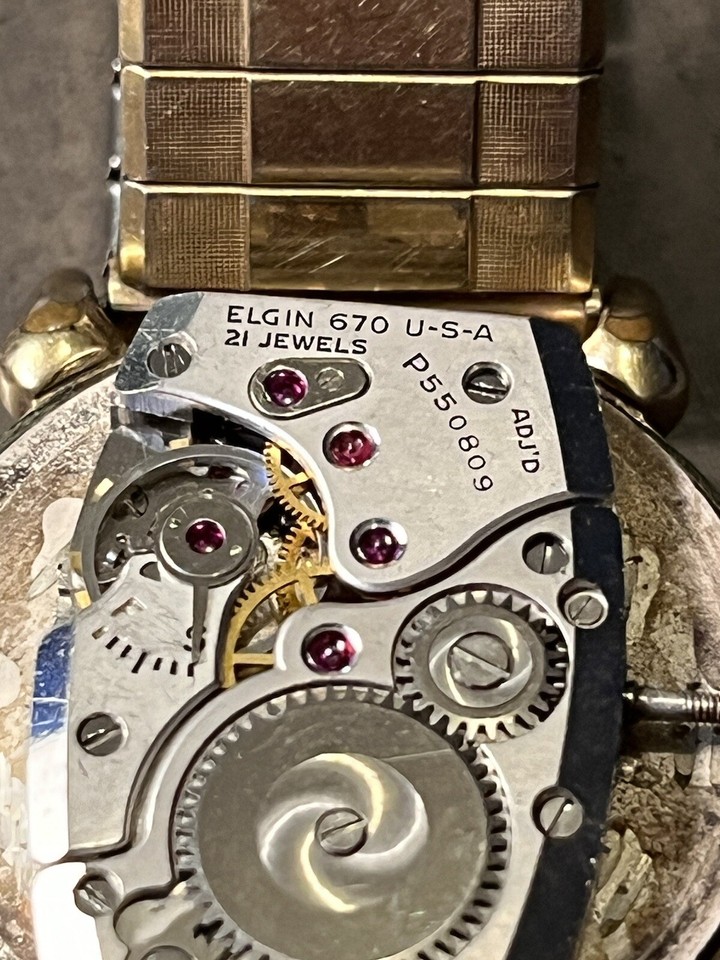 Vintage Lord Elgin 14K Gold Filled 21J Adjusted Men’s Watch Works For ...