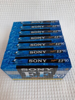 Sony Super EF 90 Audio Cassette Tapes x 7 NEW SEALED | eBay Australia