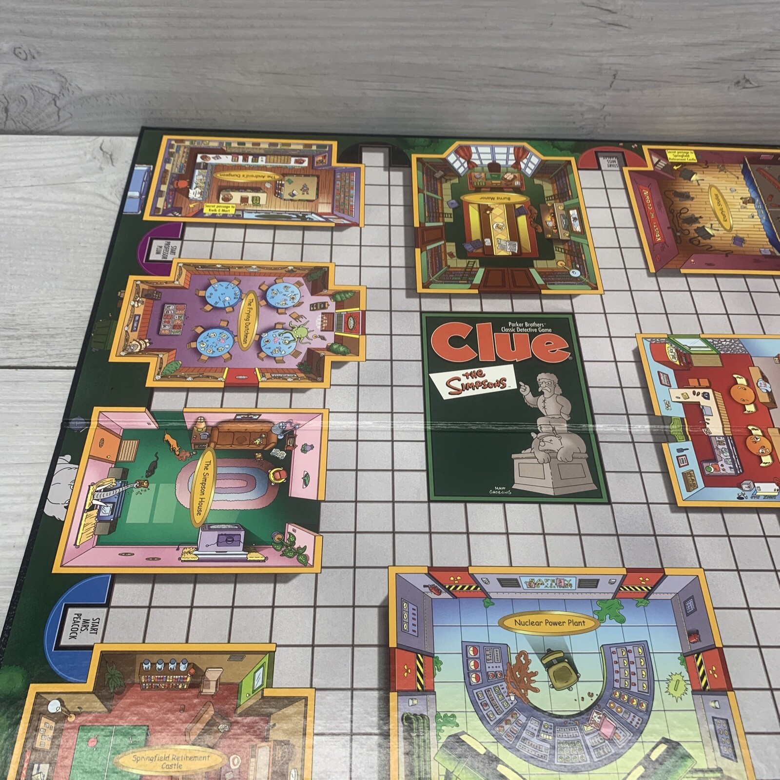 The Simpsons Clue Board Game Replacement Board 1st Ed | eBay