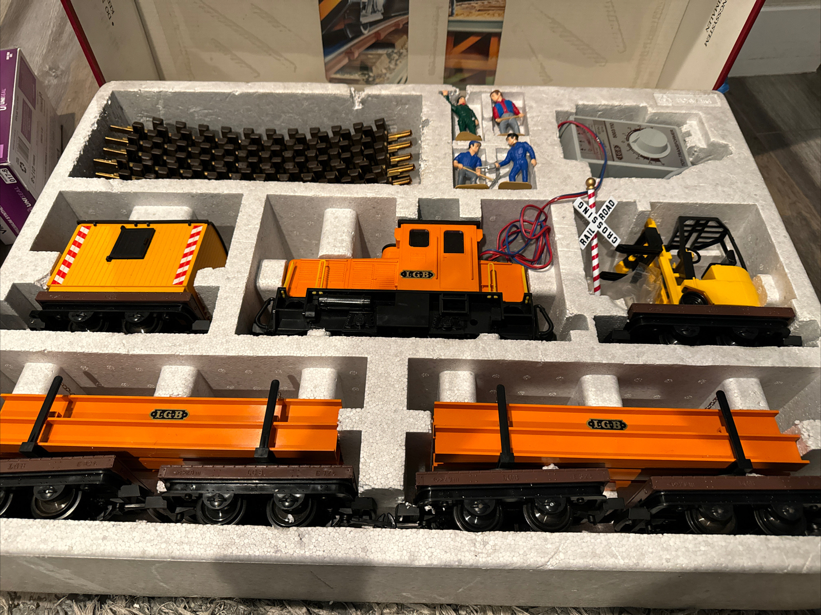 Rare Vintage Lehmann Gross Bahn (LGB) 21990 Construction Work Set The ...