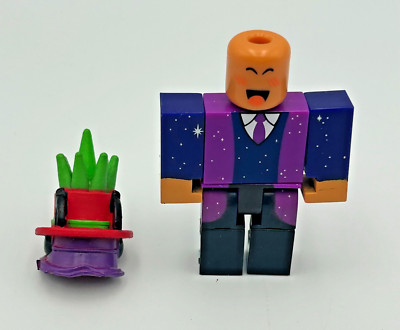 Roblox Character 2.75" Robo693 CrazyBlox with Plant Hat, no code | eBay