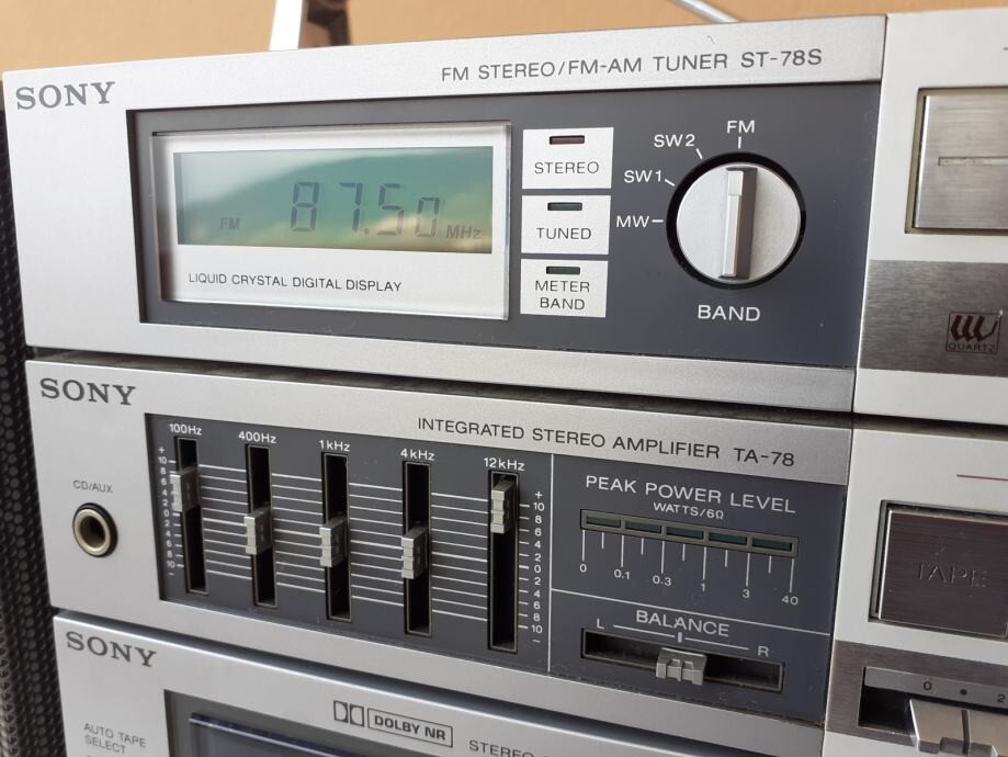 Sony FH7 portable component system: ST-78S, TA-78, TC-78, AC-78, SS-78 ...