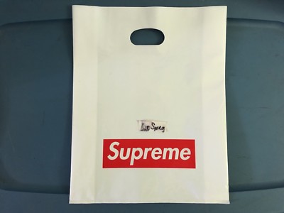 Supreme Plastic Bag Box Logo Red White 16 X 13 NEW 100% Authentic LOT ...