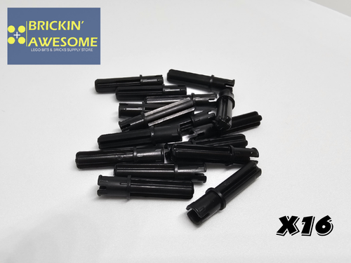 LEGO TECHNIC 6089119 18651 CROSS AXLE 2M WITH SNAP WITH FRIC BLACK X16 ...
