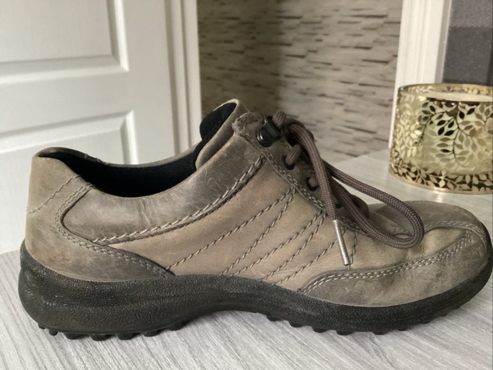 Hotter “Mist” Grey Leather Goretex Walking Shoes UK Size 4 EXF / EU37 ...