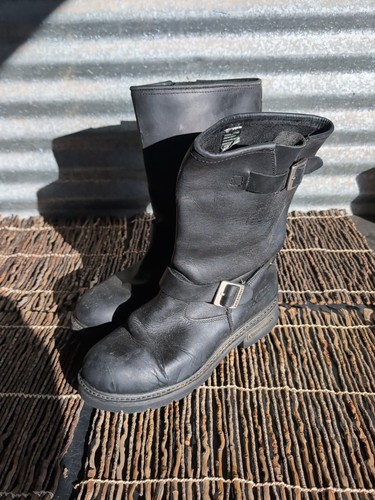 X ELEMENT SOLID FULL LEATHER MENS SIZE 12 M MOTORCYCLE BOOTS Great ...