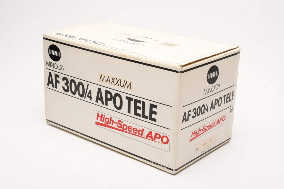 Minolta AF APO Tele 300mm f4 G High Speed Lens for Sony A Mount, Boxed ...