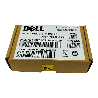 DELL 0WTRD1 SFP-10G-SR TRANSCEIVER NEW IN BOX | eBay