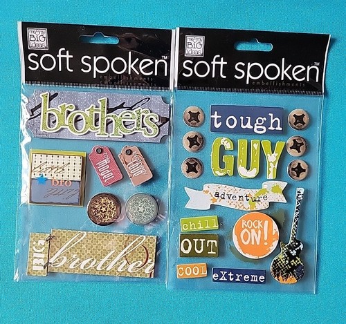 Me And My Big Ideas Soft Spoken BROTHERS & TOUGH GUY Stickers~Lot Of 2 ...