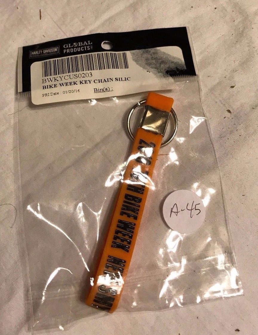 75th Bike Week Harley Davidson New Smyrna Beach Silicon Key Ring - A45 ...
