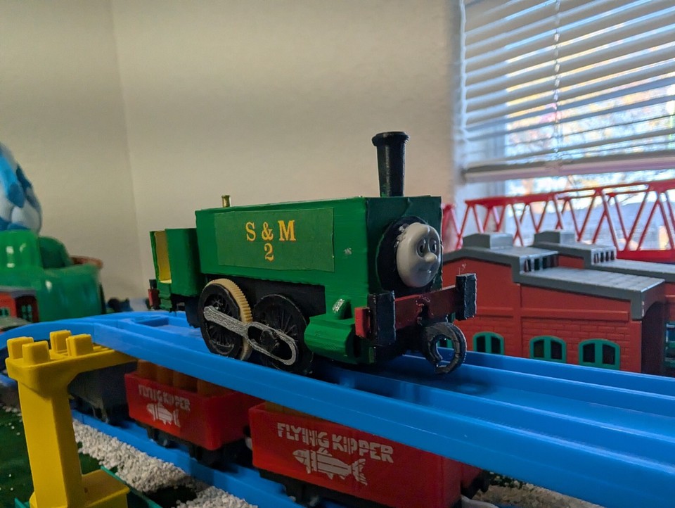 Thomas & Friends TrackMaster Custom "Box Tank" Model Tomy Free Wheel | eBay