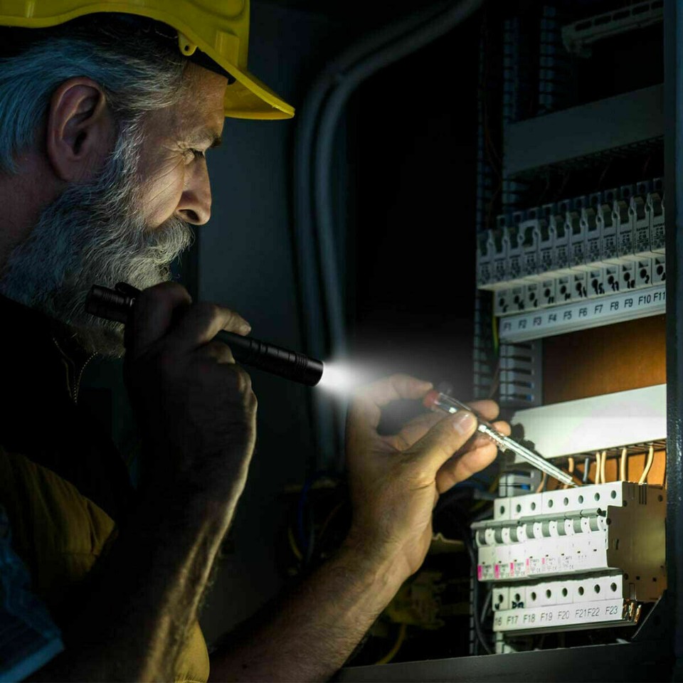 2x Super Bright Small Mini Pen Micro Penlight LED Torch Tiny Tactical ...