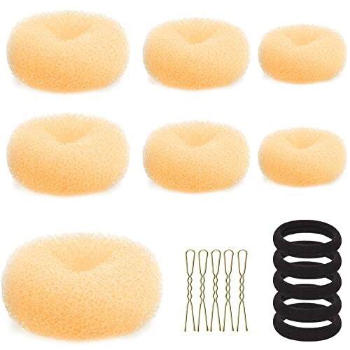 37 Pieces Hair Styling Kit Set Donut Bun Maker Hair Ring Style Bun ...