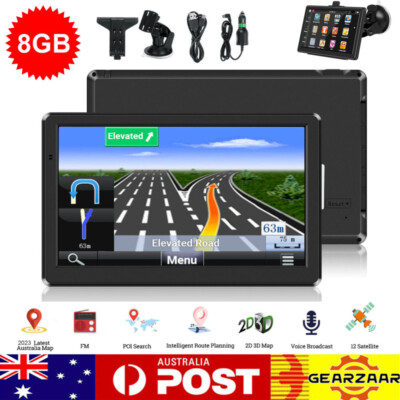 7" GPS Navigation Car Truck Navigator Sat Nav Lifetime Free AU Maps ...
