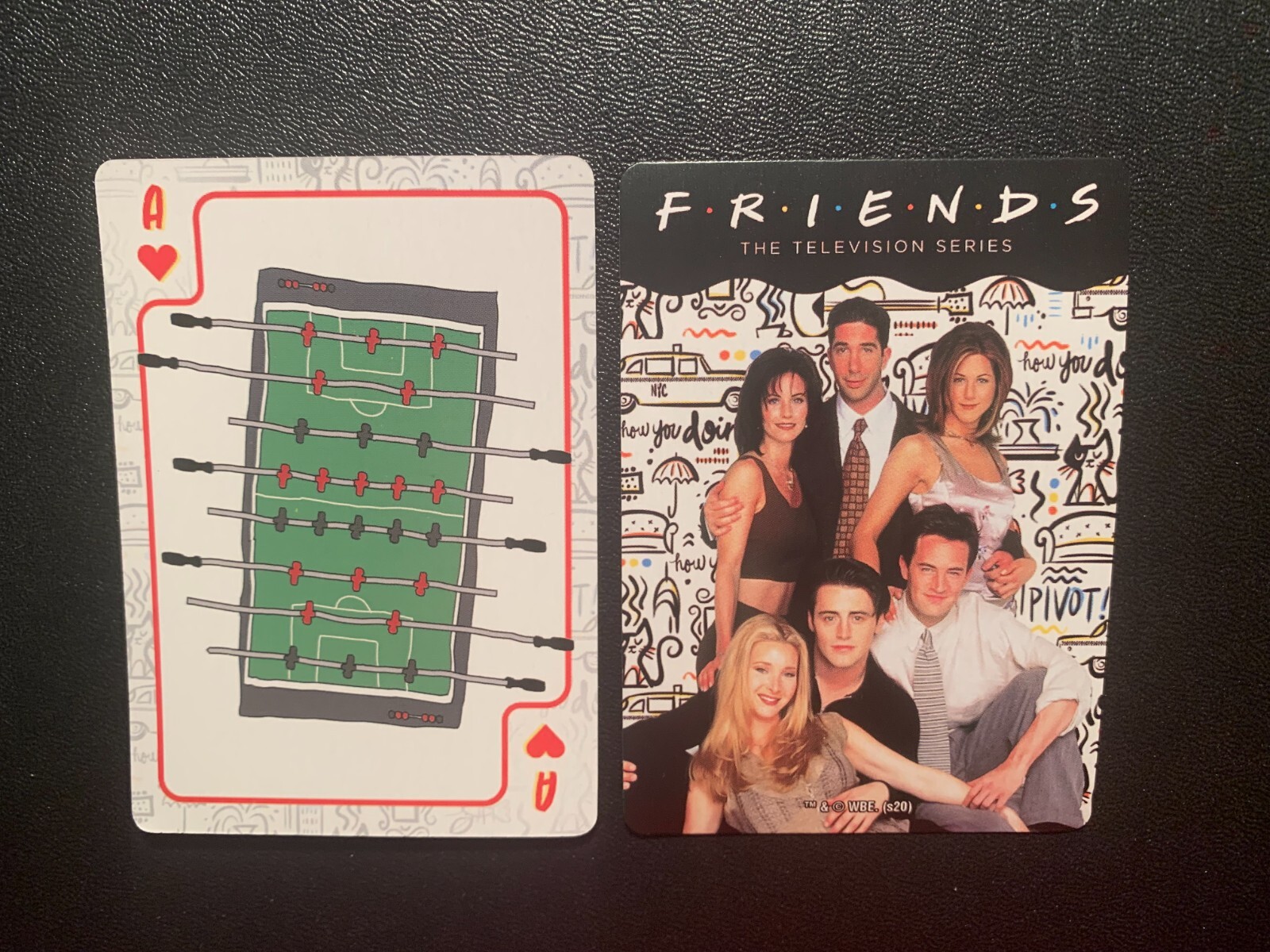 single/swap playing cards FRIENDS Ace of Hearts THE TV SHOW Foosball ...