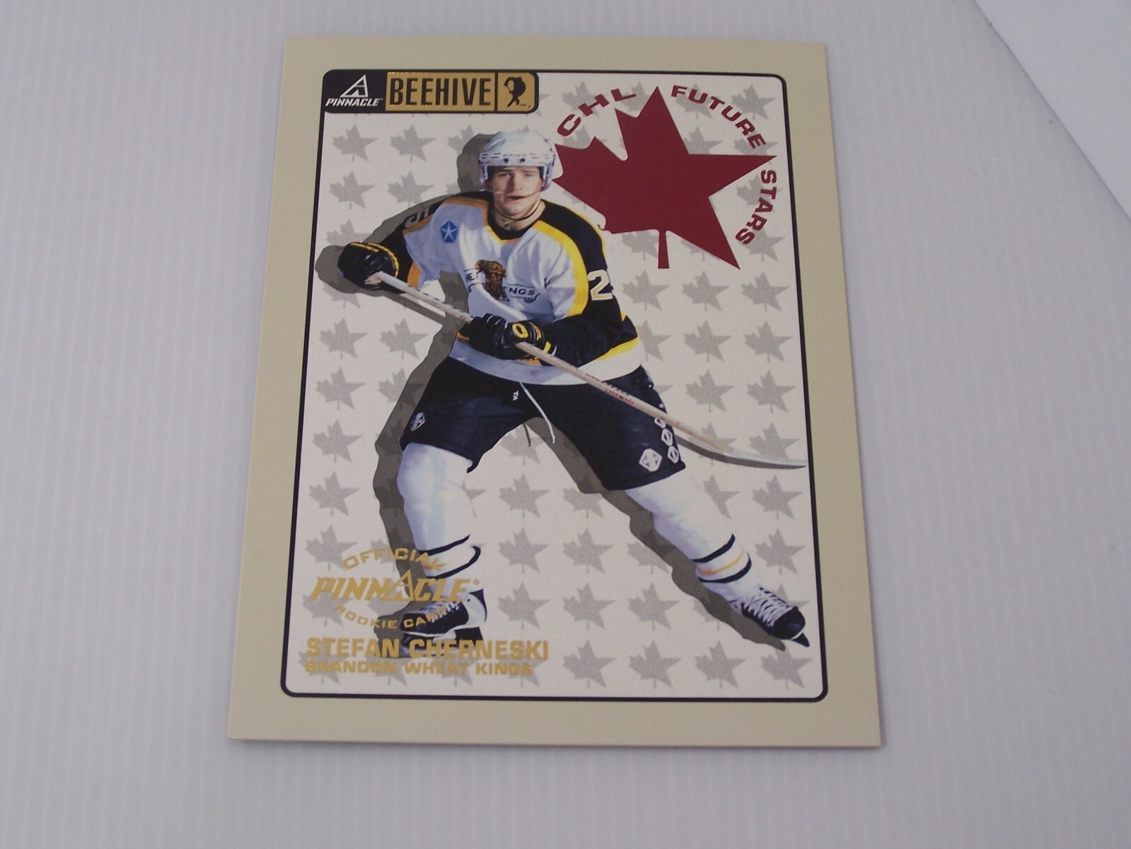 1997-98 Pinnacle Beehive Hockey 5x7 #63 Stefan Cherneski Junior League ...