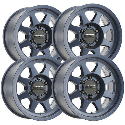 (Set of 4) Method MR701 Bead Grip 16x8 6x5.5" +0mm Blue Wheels Rims 16 ...
