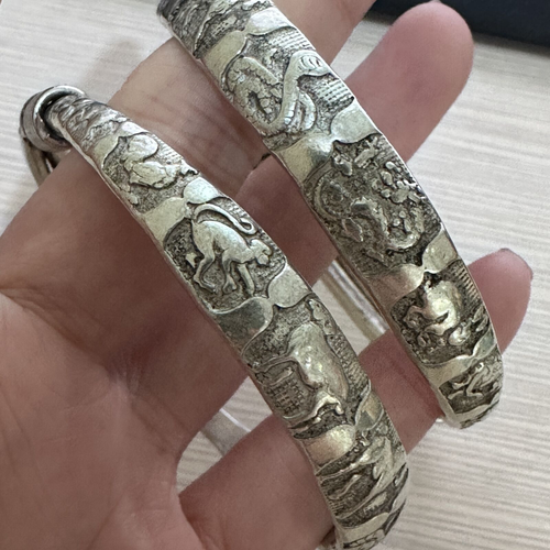 Chinese Zodiac Bracelets Tibetan Silver Bracelets for Men and Women | eBay