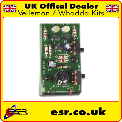 WSL147 Strobe with 2 White Super Bright LED's DIY Electronic Soldering ...