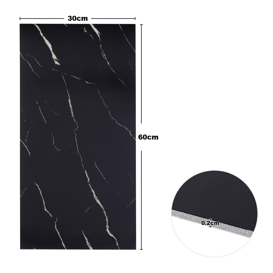 10pcs Self-Adhesive Grey Marble PVC Cladding Wall Panels for Bathroom ...