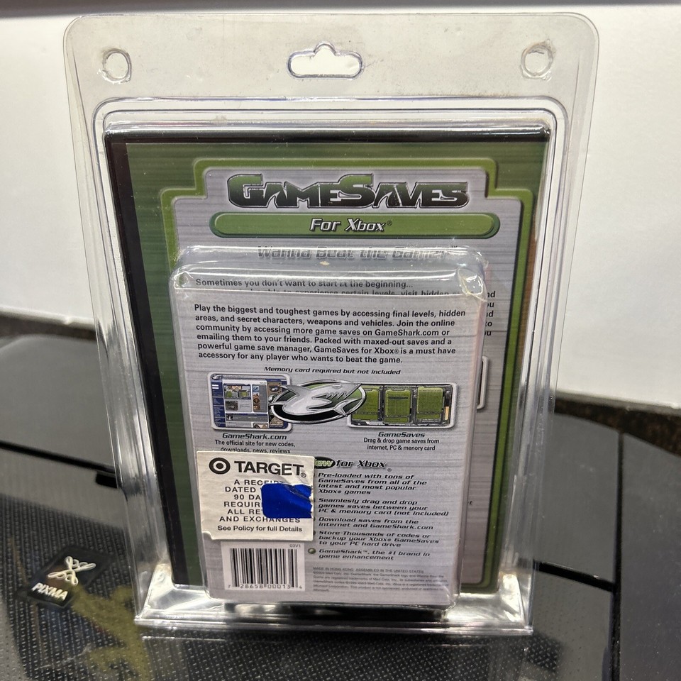GameShark GameSaves Brand New Sealed for (Original Xbox) Cheat Code ...