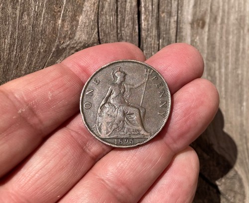 QUEEN VICTORIA PENNY 1895 G FAIR GRADE - BRITISH BRONZE 1d COIN | eBay