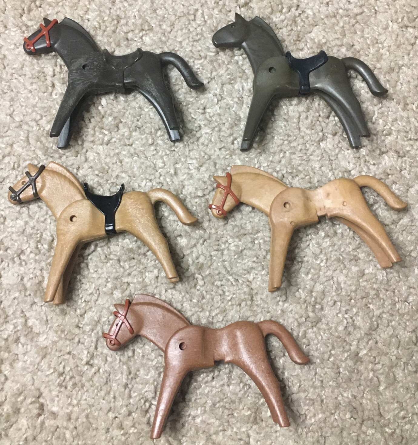 Lot of 5 Playmobil Horses Geobra 1974 | eBay