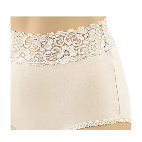 Barely Breezies 2pr Cotton Lycra Full Cut Panties Ultimair Neutral