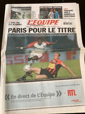 L'Equipe Journal 11/04/2004; Paris-Roubaix/ Paris pour le titre ...