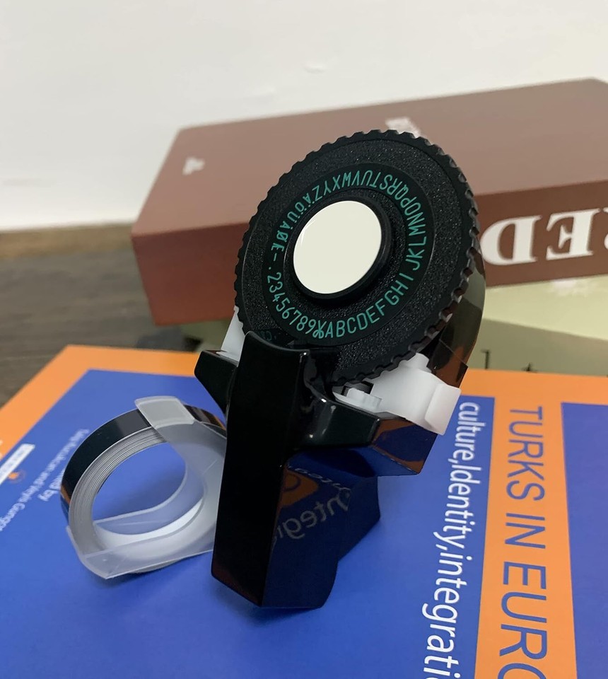 Embossing Label Maker Portable 3D Handheld DIY Lettering Labels Printer ...