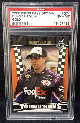 Denny Hamlin 2006 Press Pass Optima Racing Young Guns #98/100 PSA ...