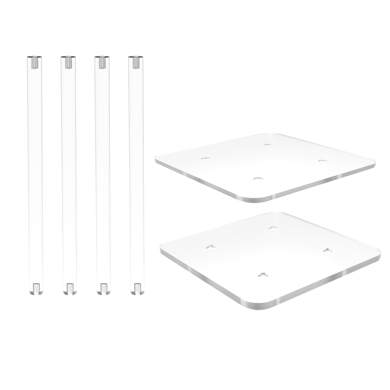 12X12X12" Clear Riser Acrylic Transparent Plexiglass Pedestal Table ...
