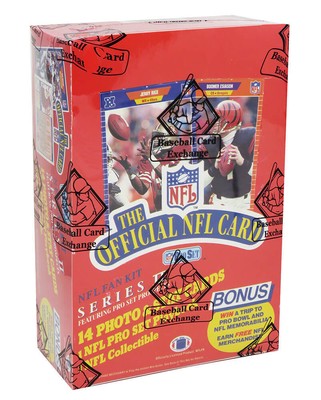 1989 Pro Set Series 2 Football Unopened Wax Box BBCE Wrapped (FASC ...