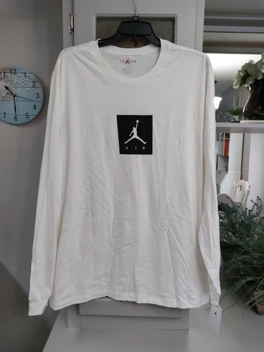 NWT Air Jordan Jumpman Box Logo Long Sleeve Crew Neck T-Shirt Men's 2XL ...