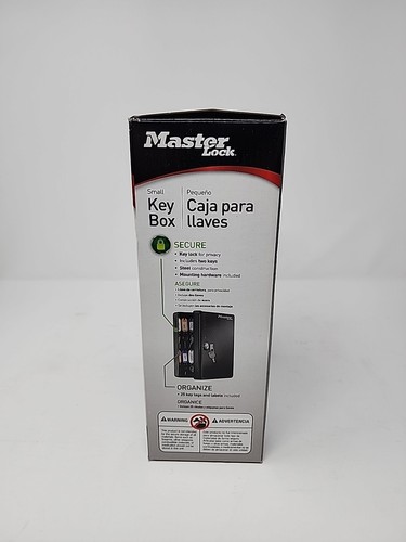 Master Lock Small Key Box KB-25ML Residential Keyed Wall Safe Storage ...