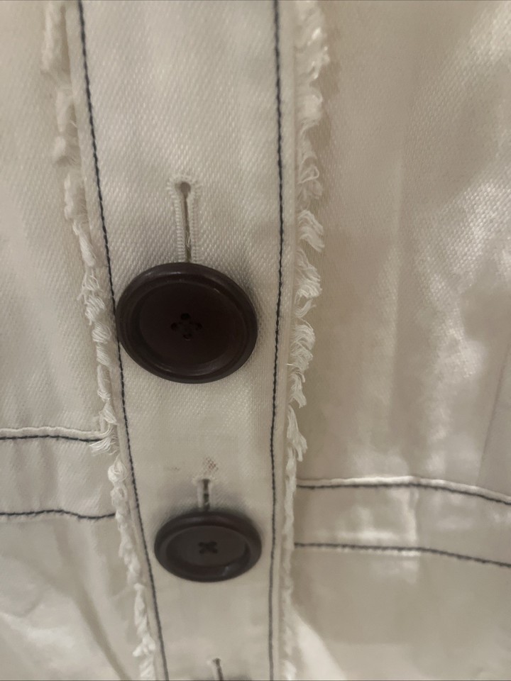 Boden Jacket Coat Stone Canvas Mid Length Cotton Size 12 | eBay