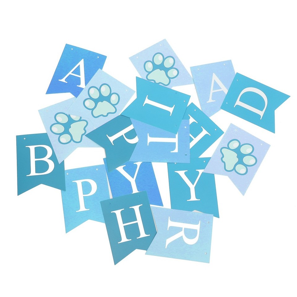 Pet Party Decorations Happy Birthday Banner Dog Theme Decorative for ...