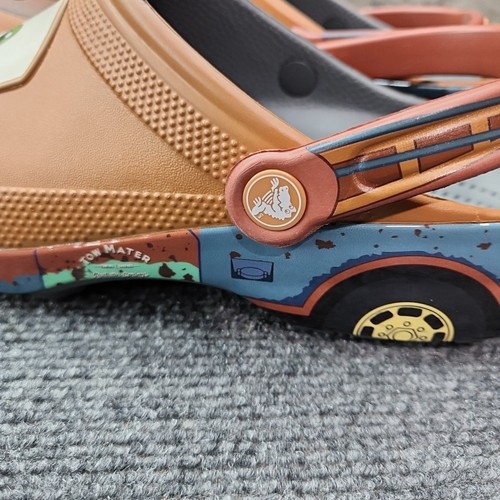 Mater Crocs Men 13 Disney Cars Tow Mater Clogs Shoes X Collab | eBay