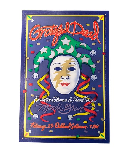 🔥Vintage 1993 Grateful Dead Poster-Mardis Gras-Oakland Coliseum-BGP 🔥 ...