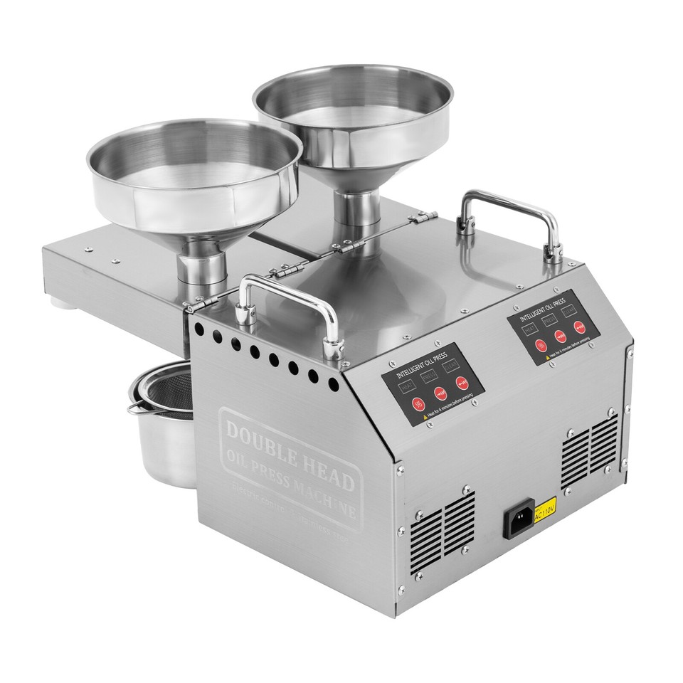 Automatic Oil Press Machine with Double Oil Outlets Stainless Oil ...