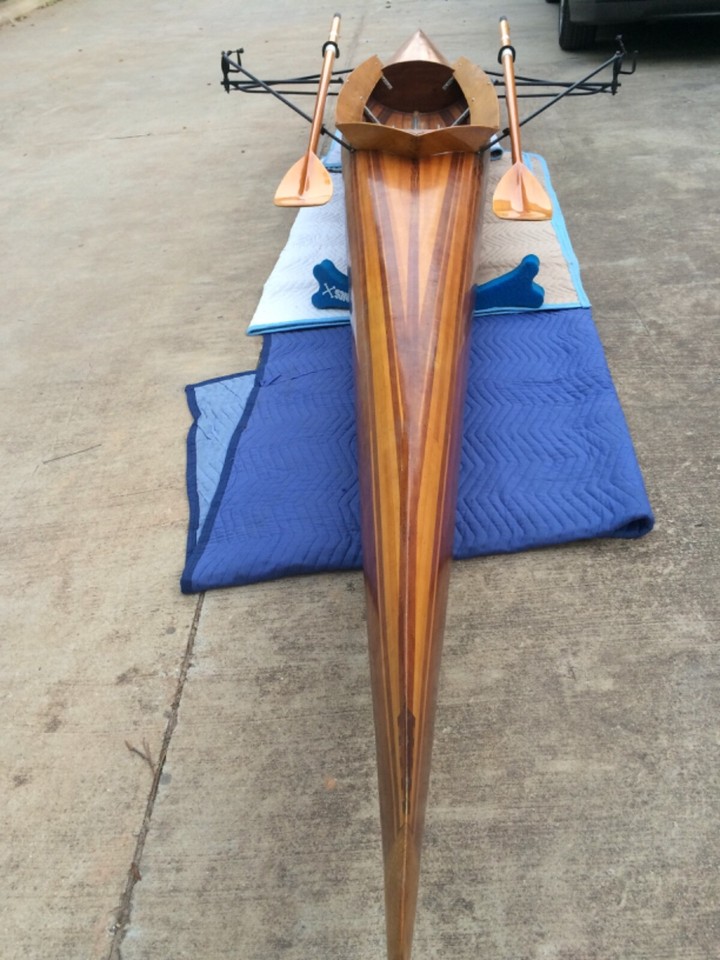 Wooden Rowing Shell / Scull - 19ft - Single | eBay