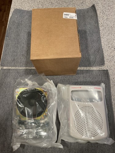 Simplex 49SV-APPLW Fire Alarm Speaker Strobe With 49SVC-WWFIRE White ...