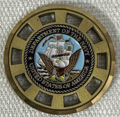Authentic Challenge Coin ~ United States Navy ~ Mission Statement (Cut ...