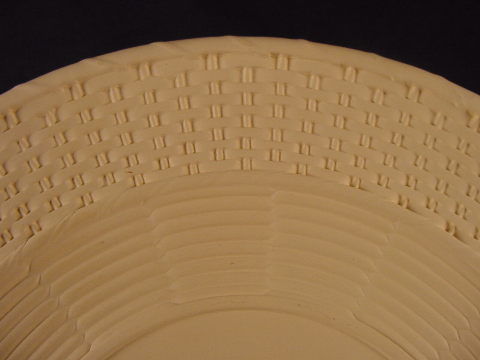 RARE EARLY 1800s RAISED RELIEF DECORATED PLATE #2 CANE CANEWARE YELLOW ...