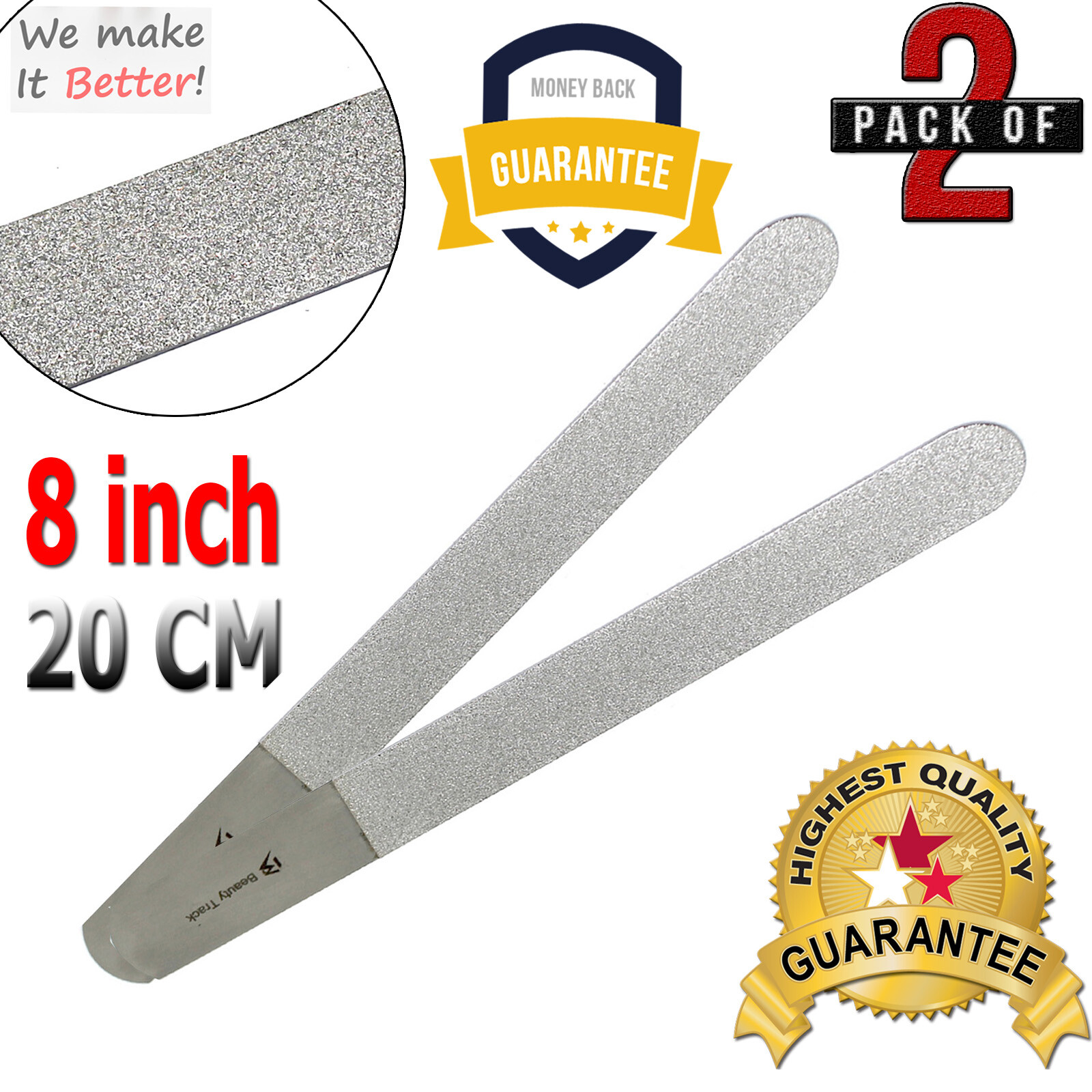 8 INCH Diamond DEB Nail FileS Manicure Pedicure Podiatry Chiropody ...