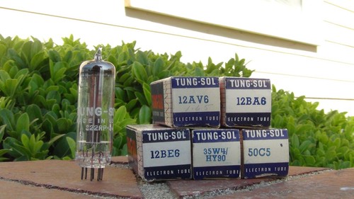 12AV6 12BA6 12BE6 35W4 50C5-NOS/NIB AA5-Tung-sol Tube Set-Tested-Ships ...
