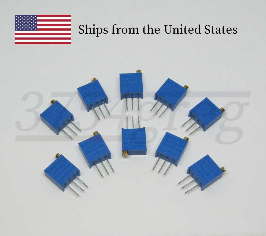 10pcs - 3296 3296W-502 5k Ohm Trimmer Potentiometer | eBay