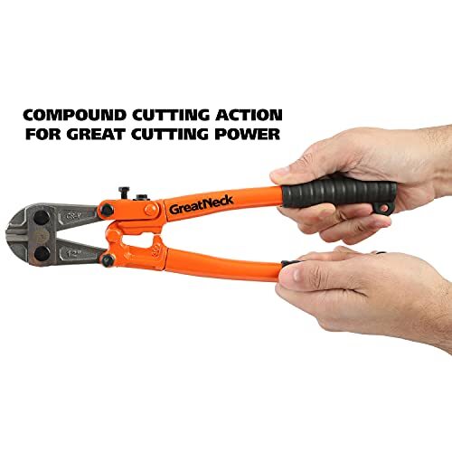 Bc12 Bolt Cutters 12 Inch Cut Chain Link Wire Nails Bolts Barb Wire ...