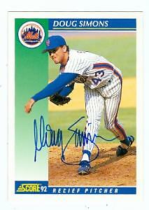 Doug Simons autographed Baseball Card (New York Mets) 1992 Score #479 ...